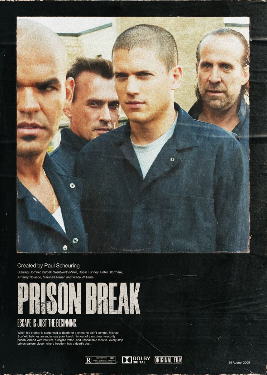 'Prison Break' Poster, picture, metal print, paint by Nerdworld 1 ...