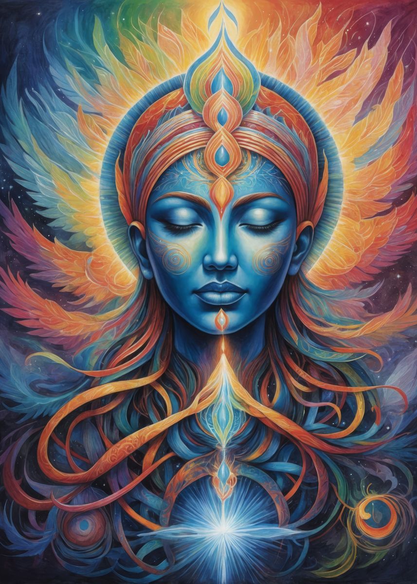 'Mystical Goddess Painting' Poster, picture, metal print, paint by ...