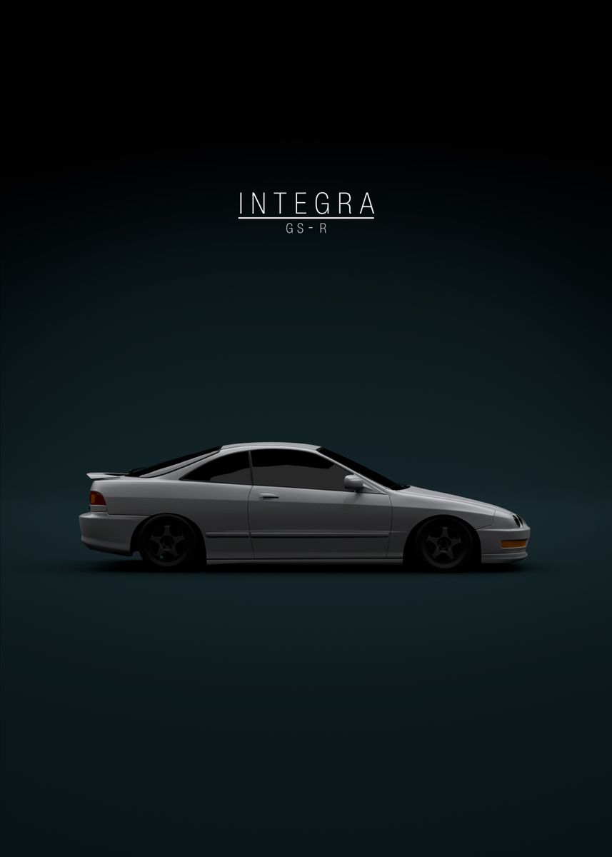 'Acura Integra GS-R' Poster, picture, metal print, paint by 21 MXM ...