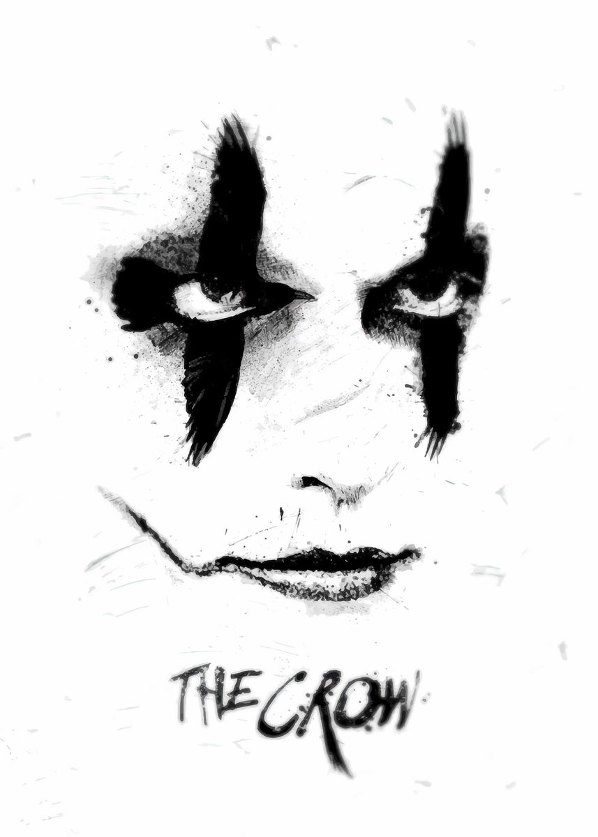 'The Crow Character Portrait' Poster, picture, metal print, paint by ...