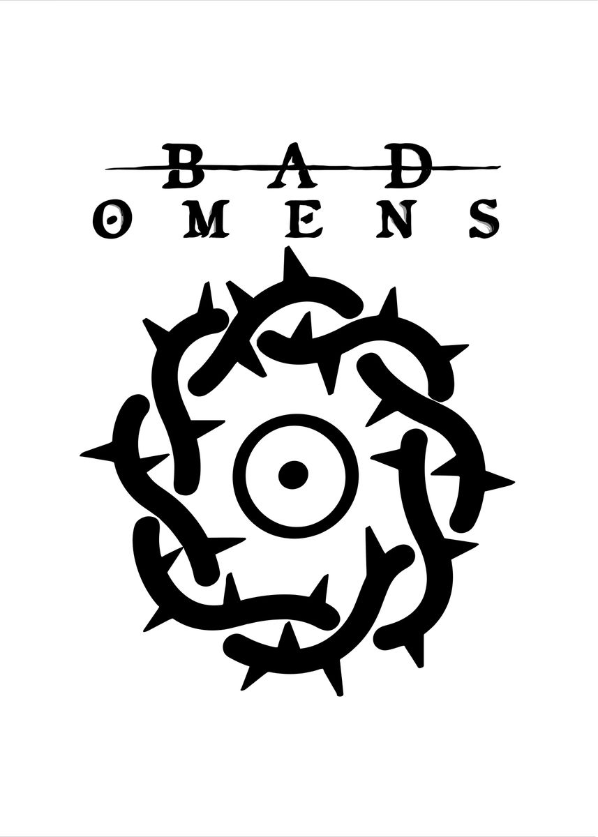 'Bad Omens Logo' Poster, picture, metal print, paint by Bendrat Core | Displate