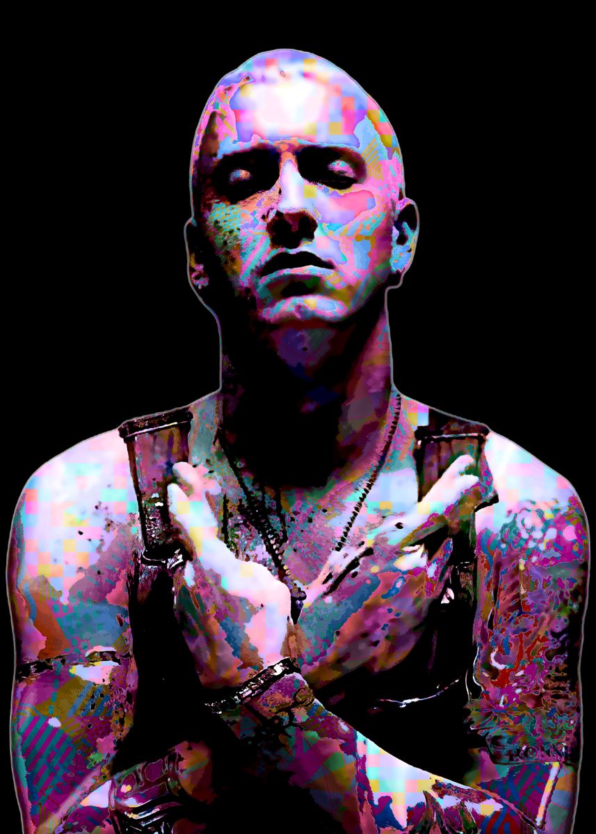 'Eminem Digital Art' Poster, picture, metal print, paint by Papa Giana ...