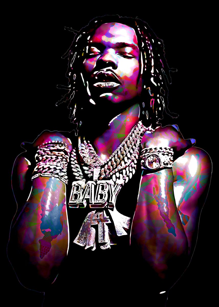 'Lil Baby Portrait' Poster, picture, metal print, paint by Papa Giana ...