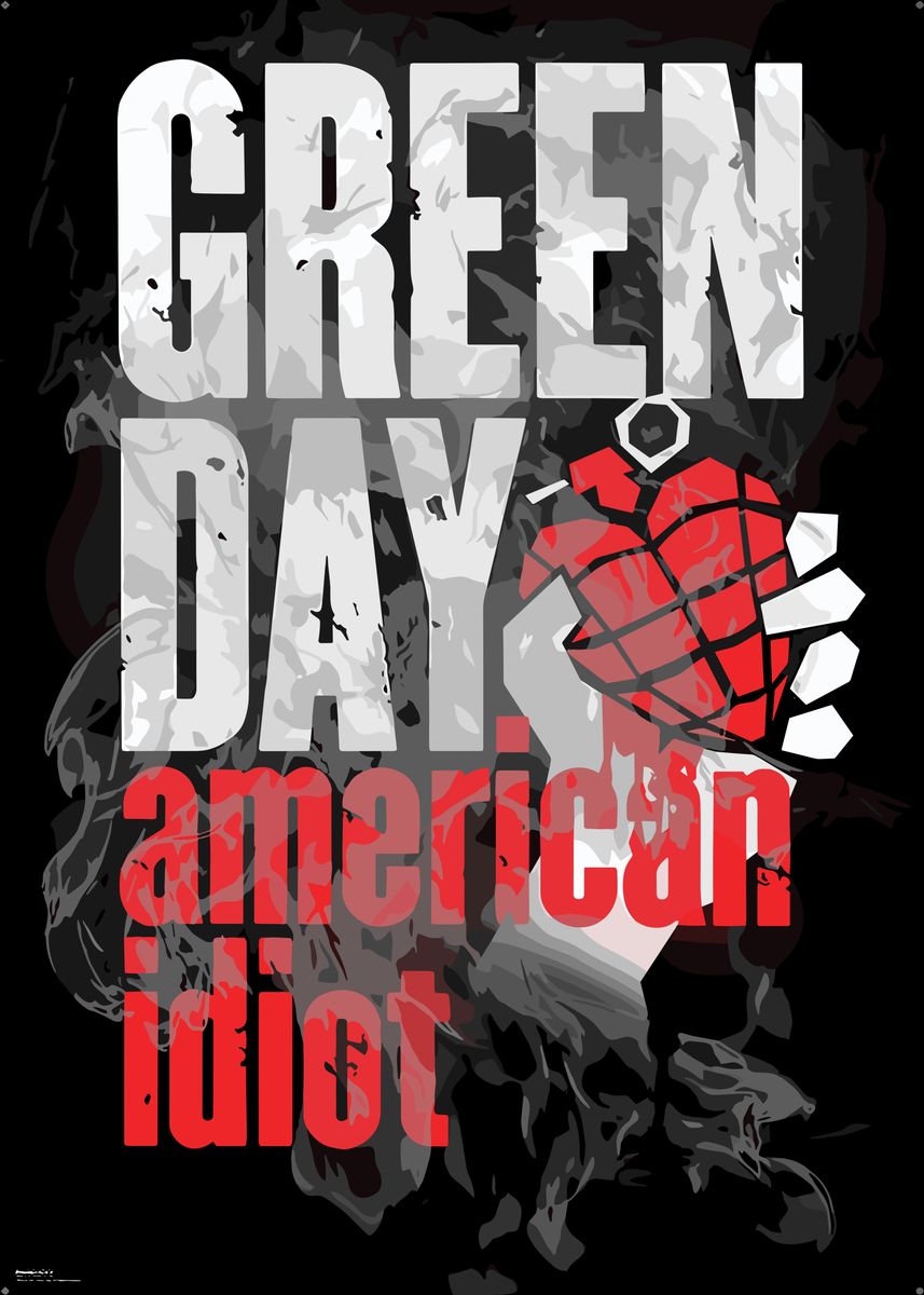 'Green Day American Idiot Poster' Poster, picture, metal print, paint ...