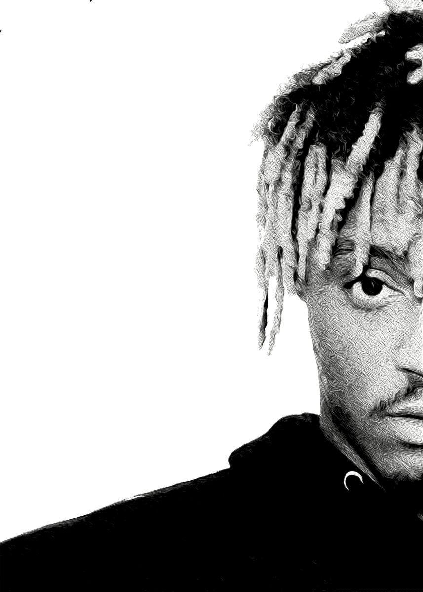 'Juice Wrld Portrait' Poster, picture, metal print, paint by Mightyz ...