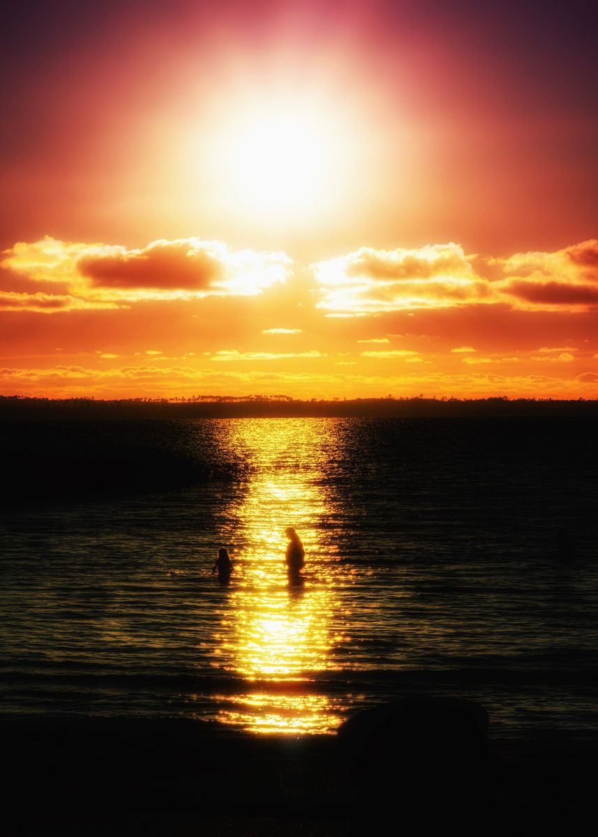 'Wisdom Lake' Poster, picture, metal print, paint by Maxime Guengant ...