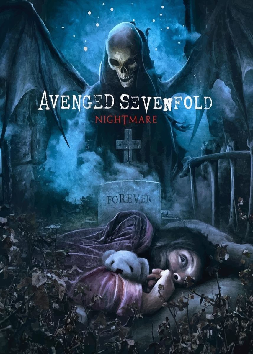 'Avenged Sevenfold Nightmare Album Art' Poster, picture, metal print ...