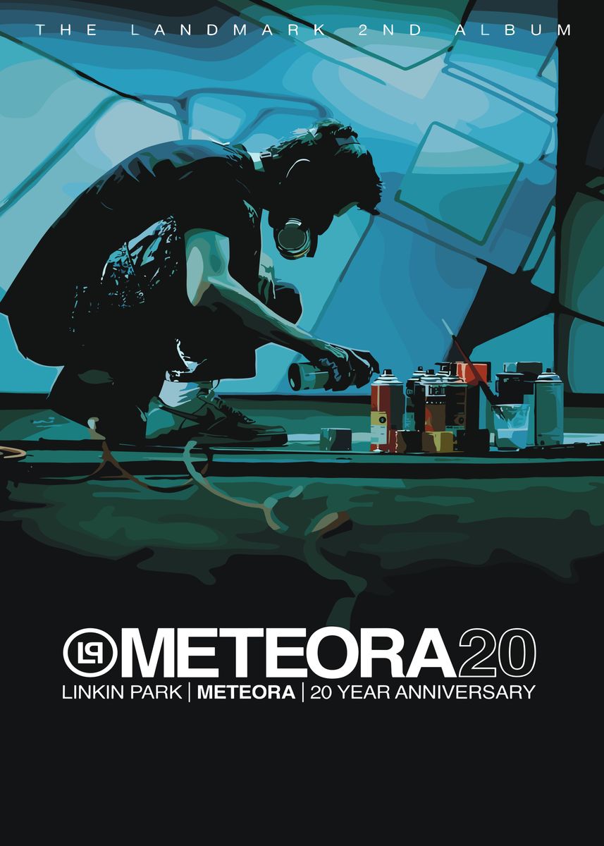 'Linkin Park Meteora ' Poster, picture, metal print, paint by Snoor | Displate