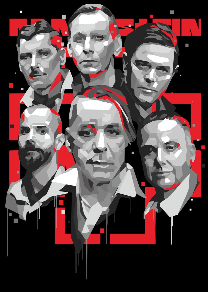'Rammstein Band' Poster, picture, metal print, paint by VisionPrint ...