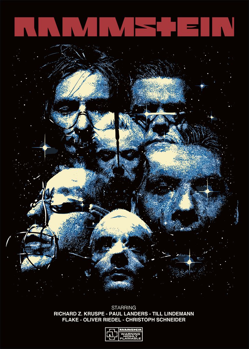 'Rammstein Band ' Poster, picture, metal print, paint by VisionPrint ...