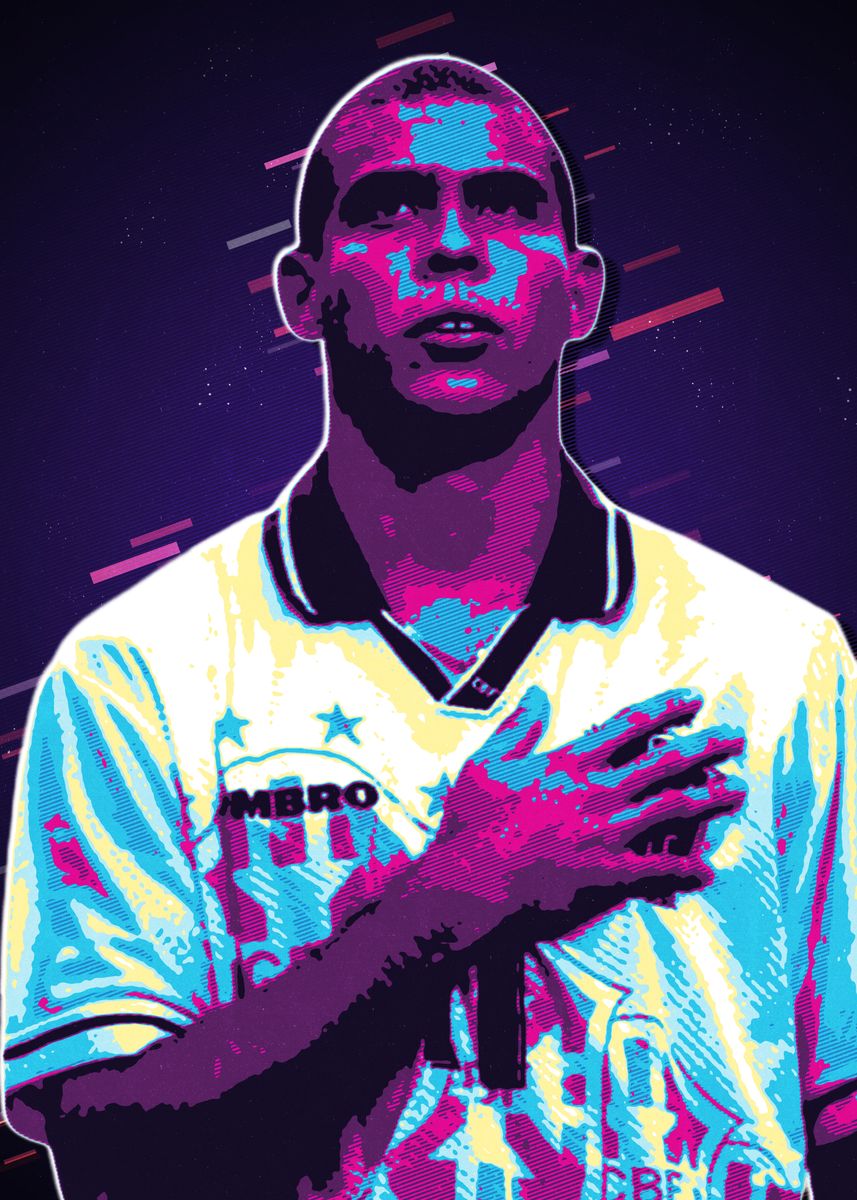 'Ronaldo Football Player Portrait' Poster, picture, metal print, paint ...
