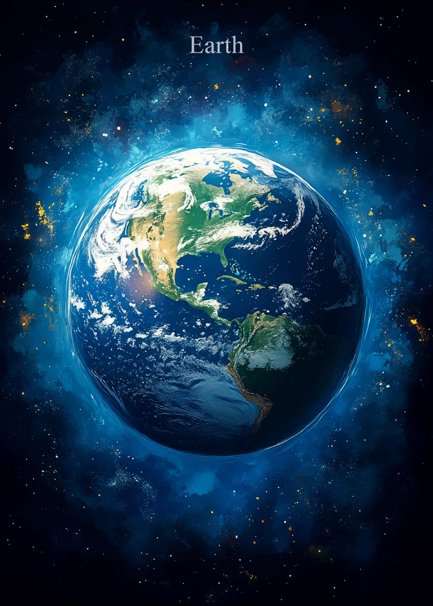 'Earth in Space' Poster, picture, metal print, paint by Loves Poster ...