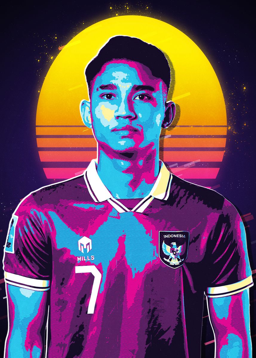 'Marcelino ferdinand Indonesian Football Player' Poster, picture, metal ...