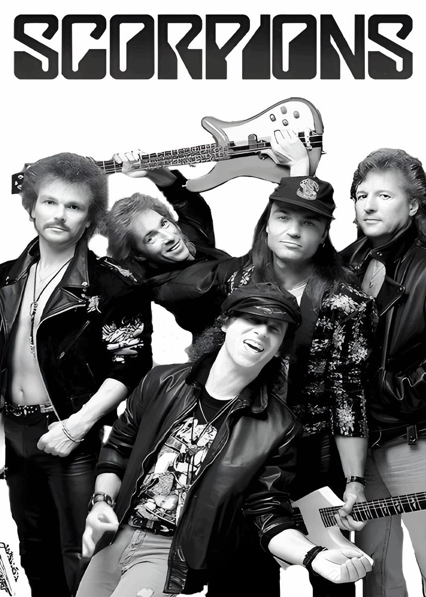 'Scorpions Band' Poster, picture, metal print, paint by Nur Ismiyanti | Displate