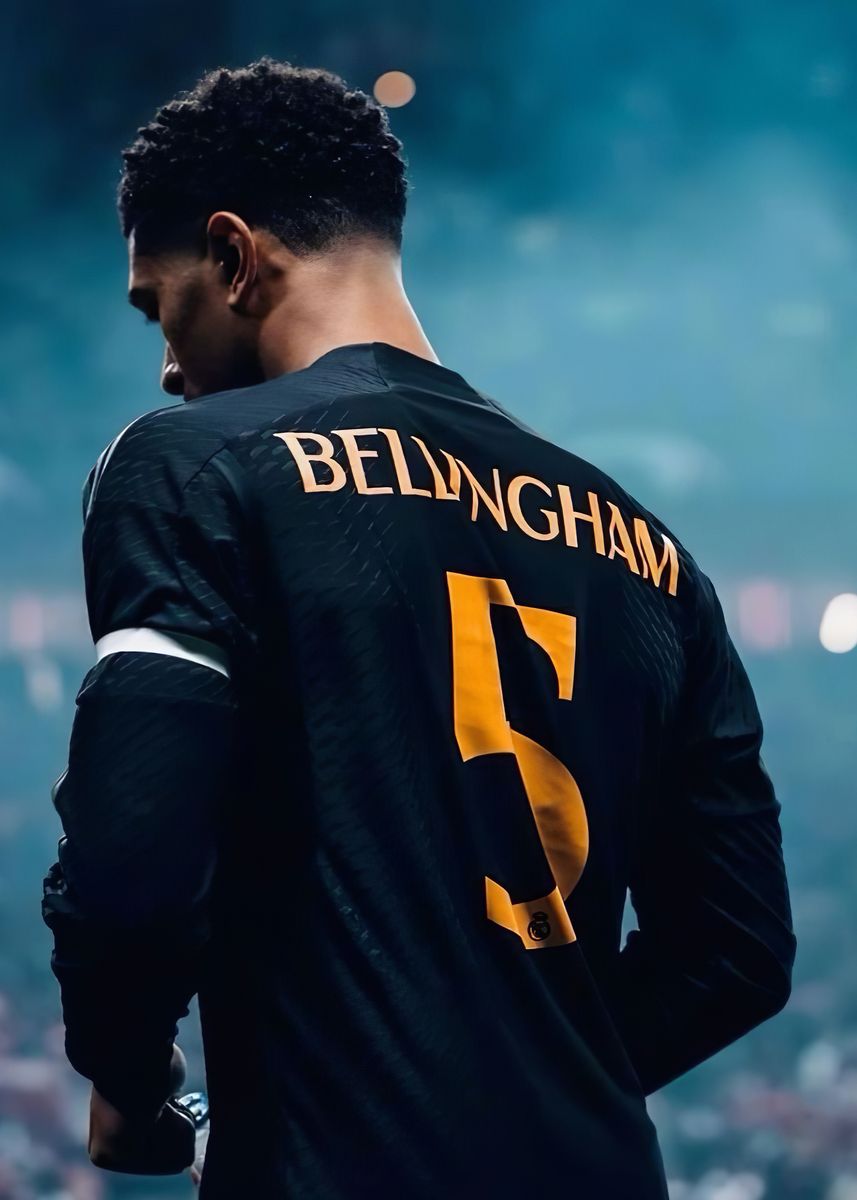 'Bellingham Soccer Jersey' Poster, picture, metal print, paint by ...