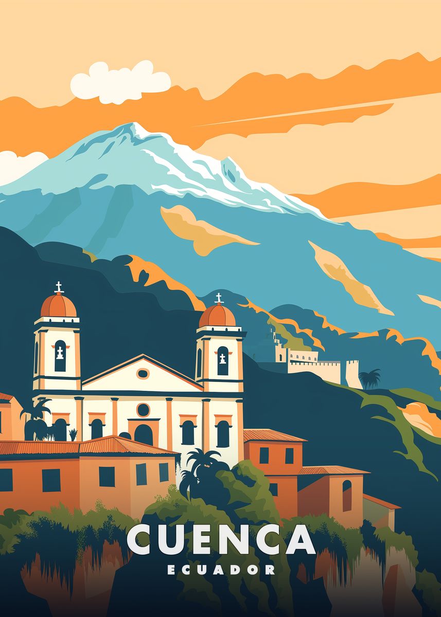 'Cuenca Ecuador' Poster, picture, metal print, paint by Pitch ...