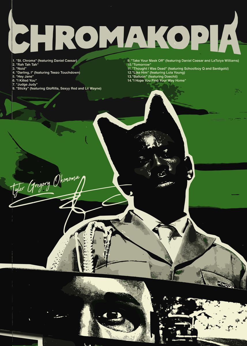 'Tyler the Creator Album Cover' Poster, picture, metal print, paint by ...
