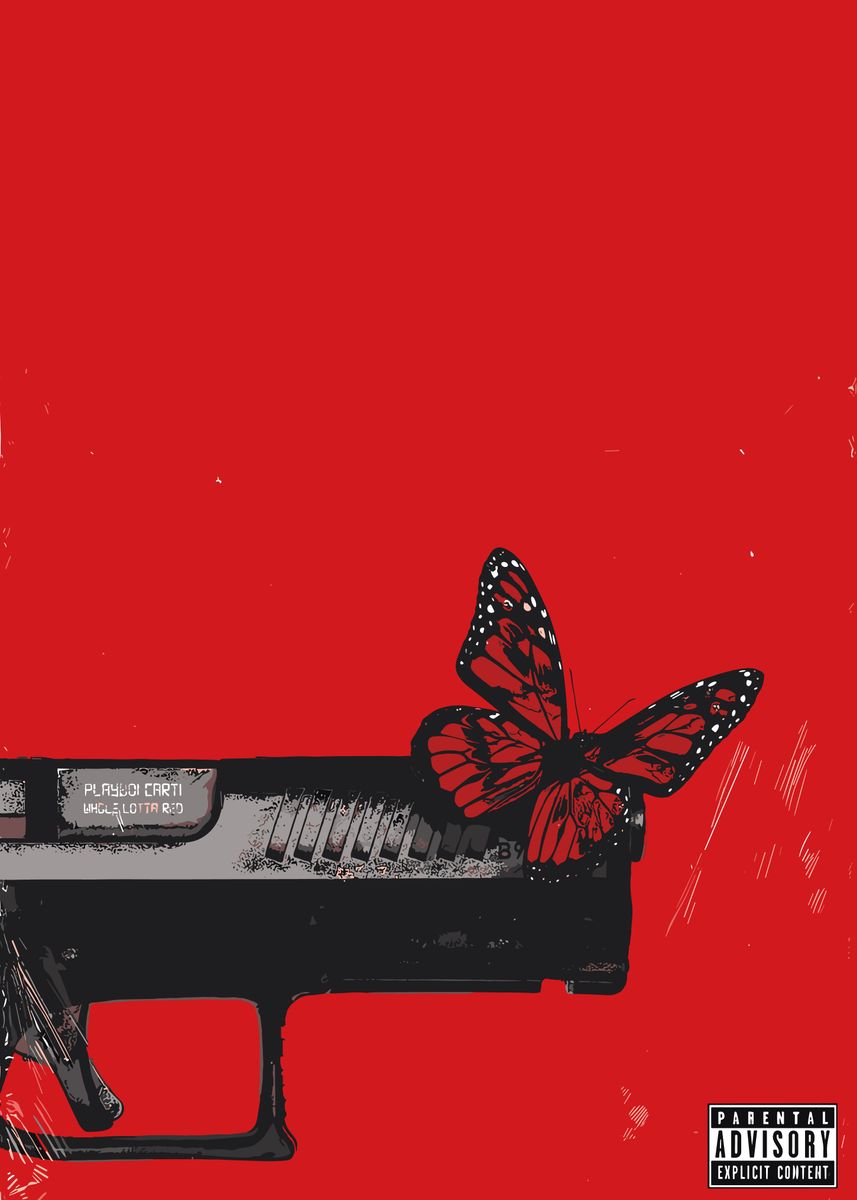 'Playboi Carti - Whole Lotta Red' Poster, picture, metal print, paint ...