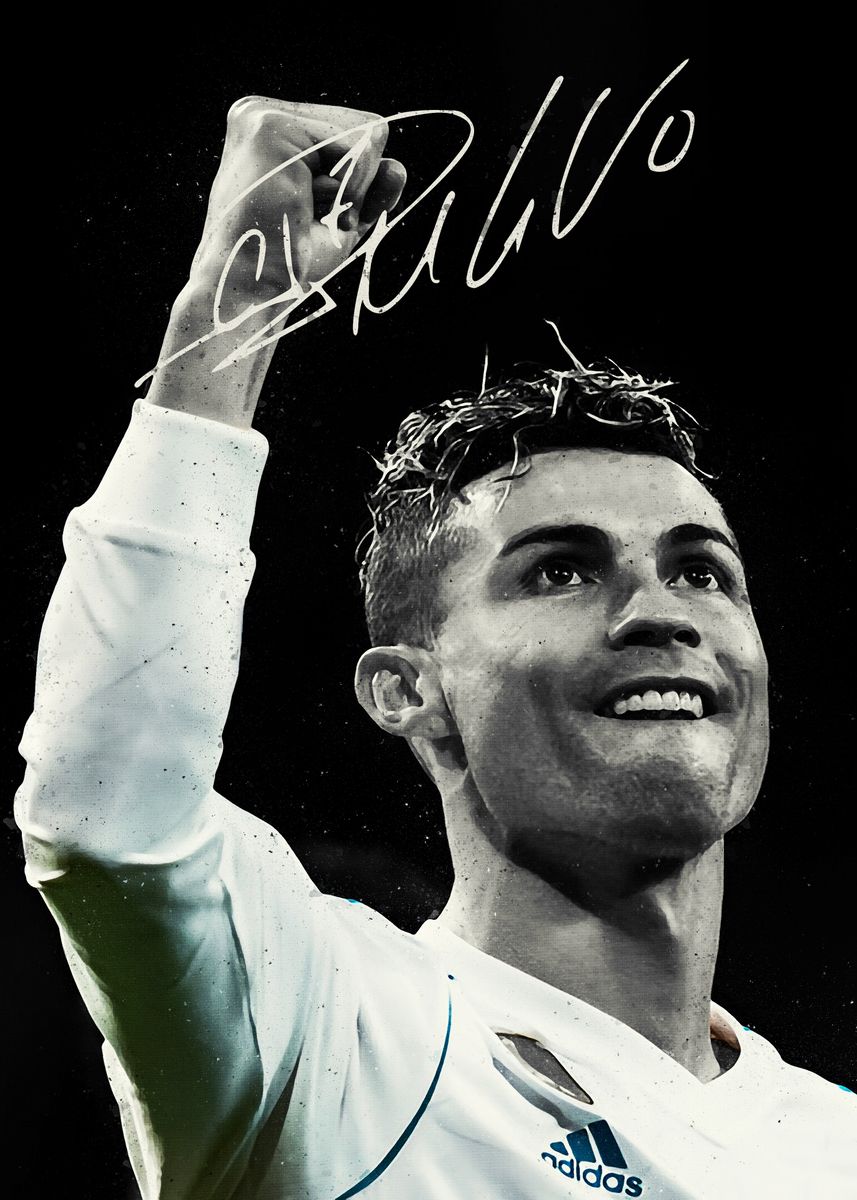 'Cristiano Ronaldo Signature' Poster, picture, metal print, paint by ...
