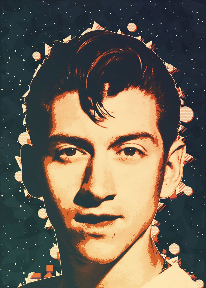 'Alex Turner Portrait' Poster, picture, metal print, paint by semar ...