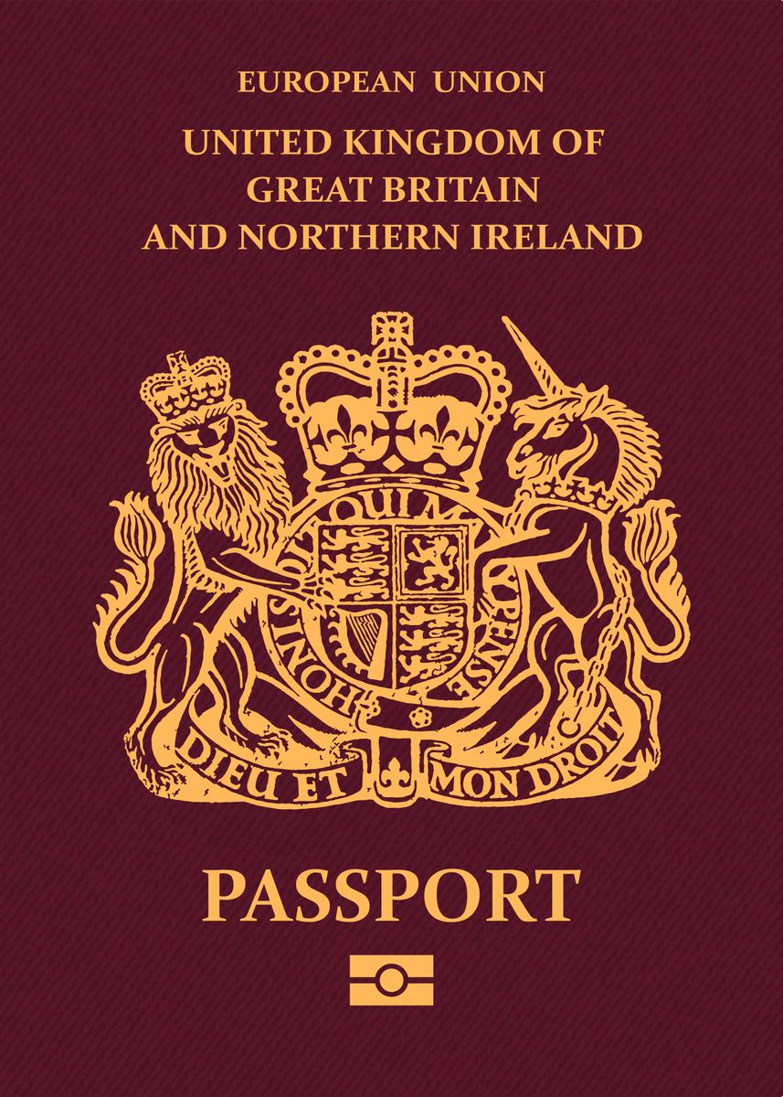 'UK Passport Cover' Poster, picture, metal print, paint by ...
