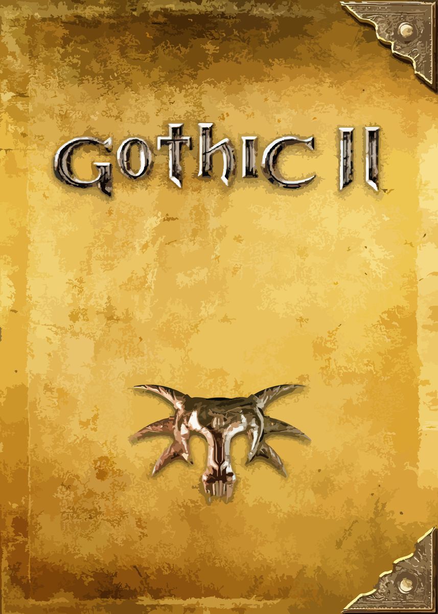 'Gothic II Game Poster' Poster, picture, metal print, paint by Riedha ...