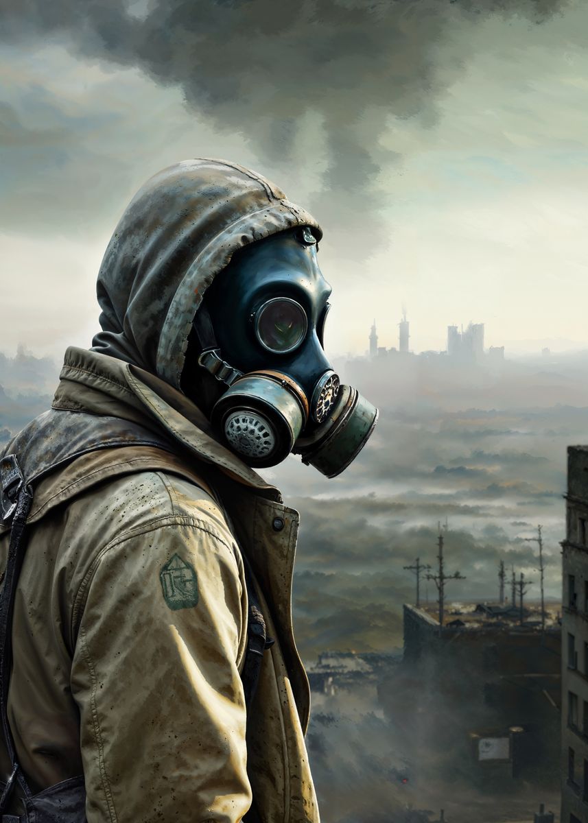 'Post-Apocalyptic Stalker' Poster, picture, metal print, paint by ...