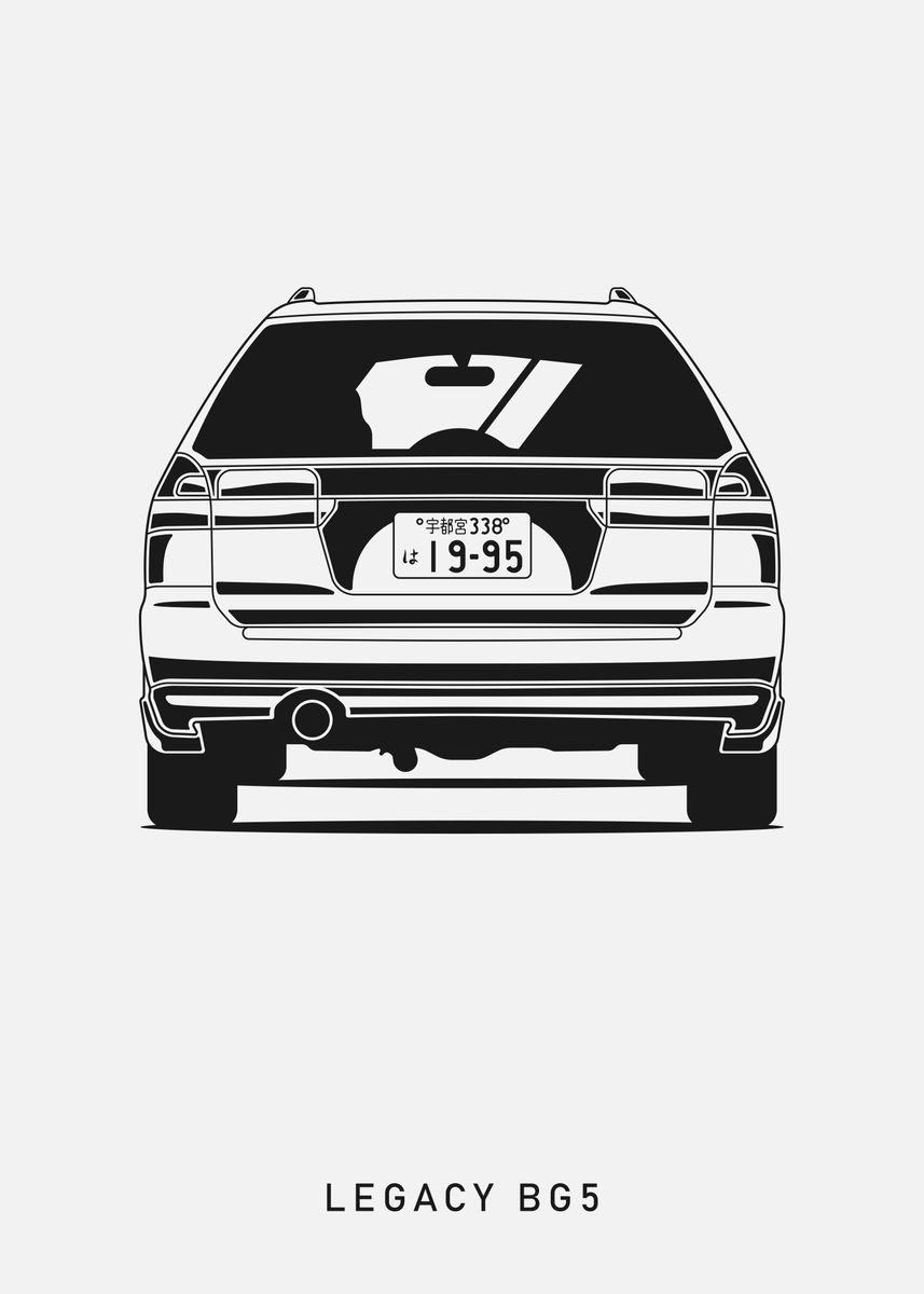 'Legacy BG5 Rear View' Poster, picture, metal print, paint by VEIN ...