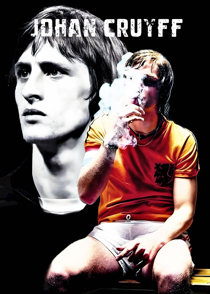 'Johan Cruyff Legend' Poster, picture, metal print, paint by Mus Mius ...