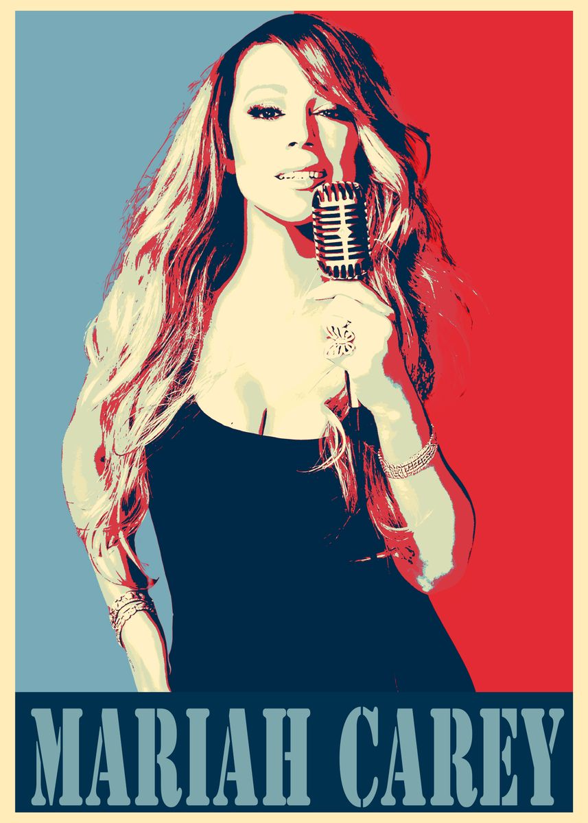 'Mariah Carey Pop Art Poster' Poster, picture, metal print, paint by ...