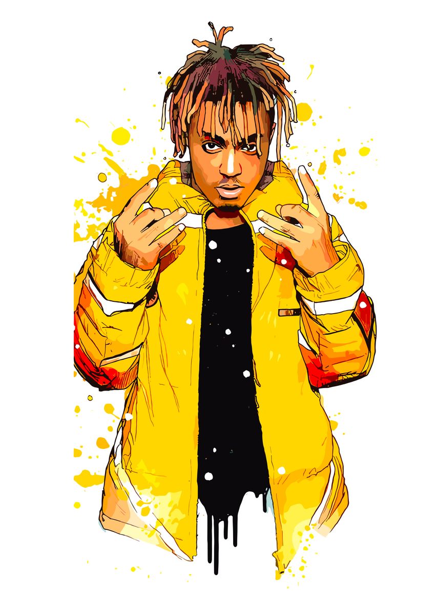 'Juice Wrld Digital Art' Poster, picture, metal print, paint by Bendrat ...