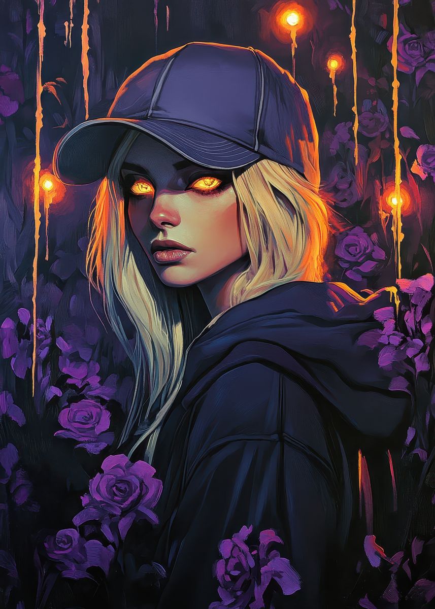 'The Gloomy Flower' Poster, picture, metal print, paint by Michael ...