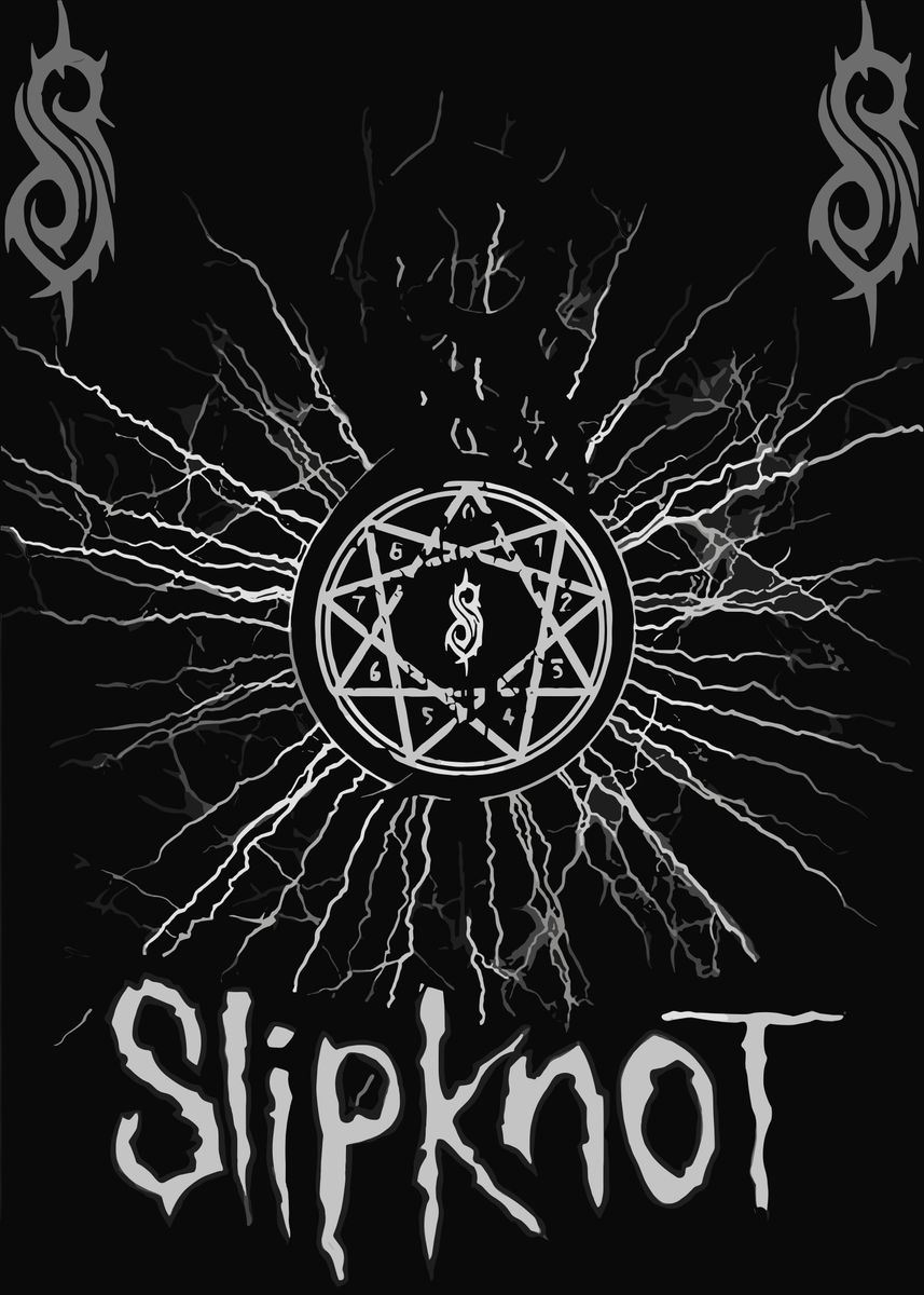 'Slipknot Band Logo' Poster, picture, metal print, paint by DWICELL ...