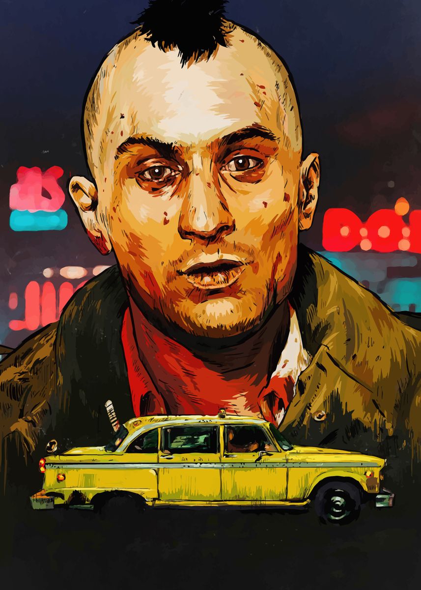 'Taxi Driver Art Print' Poster, picture, metal print, paint by Cornejo ...