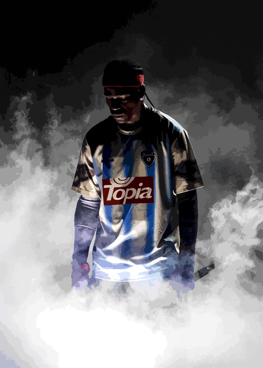 'Travis Scott' Poster, picture, metal print, paint by Balint Rag | Displate