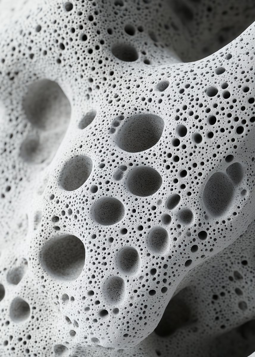 'Abstract Grey Pumice Stone Texture' Poster, picture, metal print ...