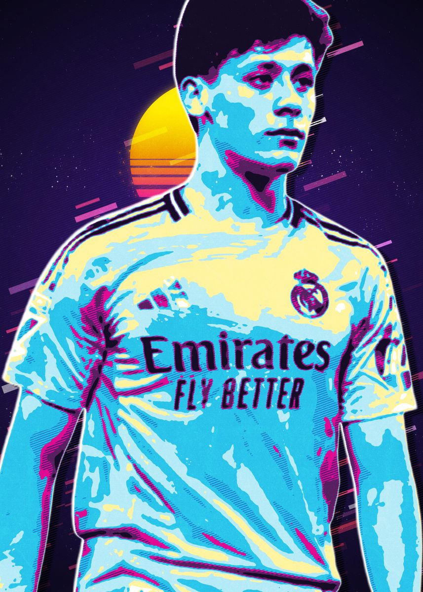 'Retro Football Player' Poster, picture, metal print, paint by SOLIK ...