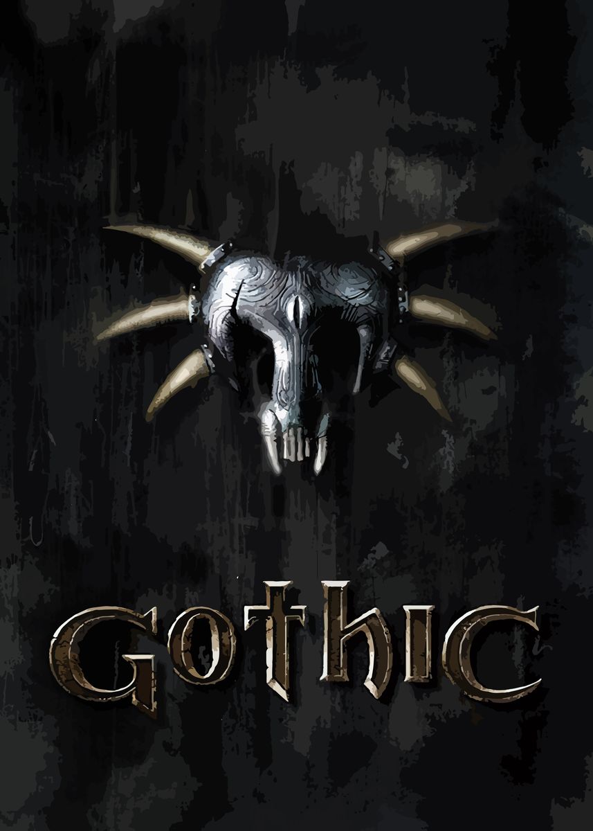 'Gothic Game ' Poster, picture, metal print, paint by Riedha | Displate