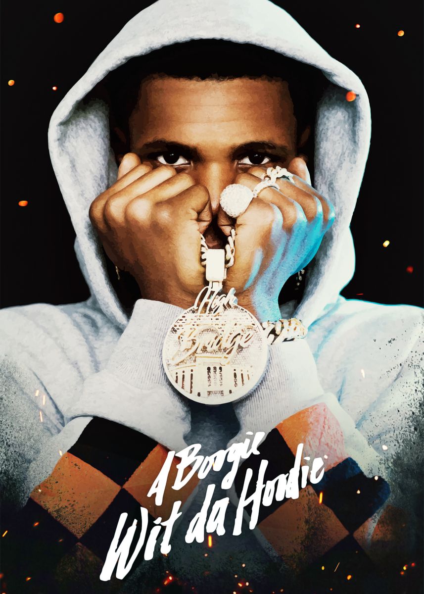 'A Boogie Wit da Hoodie' Poster, picture, metal print, paint by Micho ...
