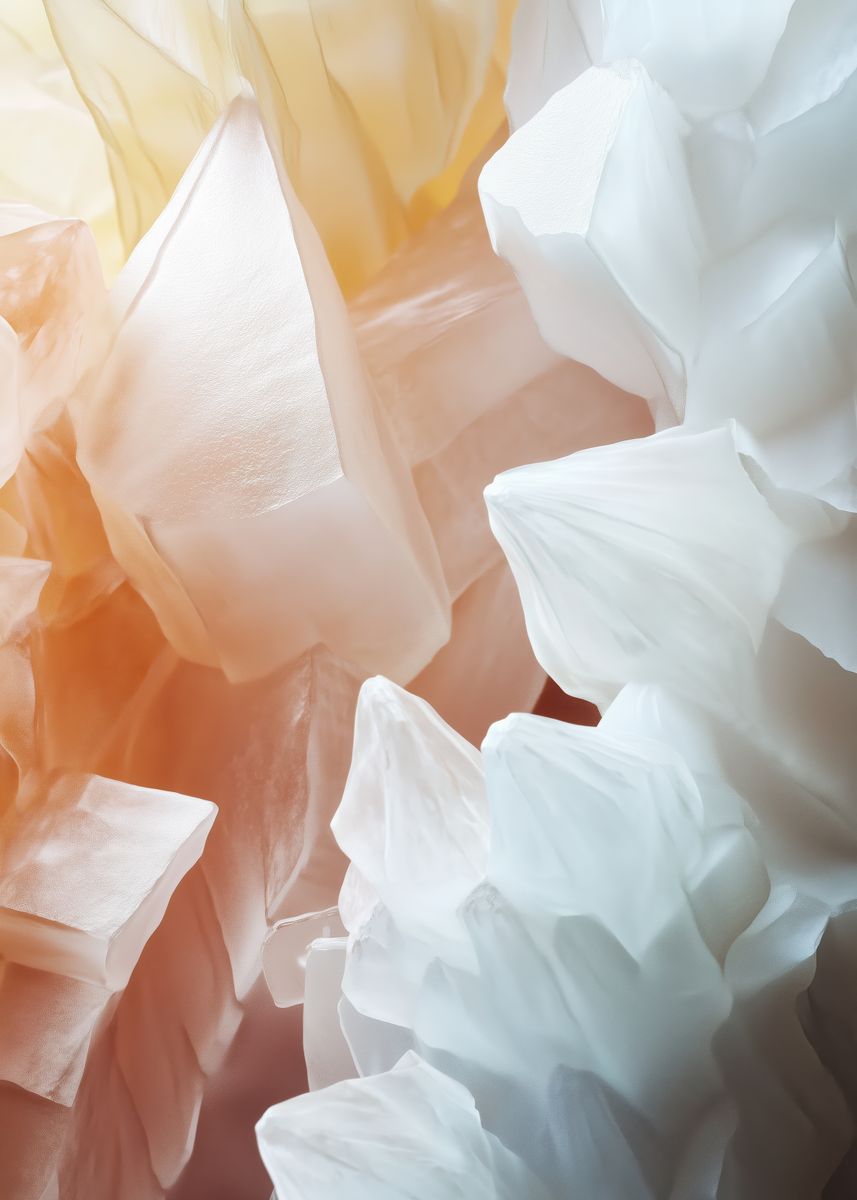 'Crystalline Abstract' Poster, picture, metal print, paint by Rawbin ...