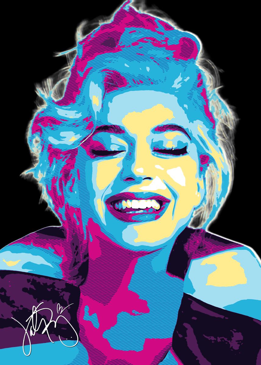 'KATY PERRY RETRO' Poster, picture, metal print, paint by Artposter7 ...