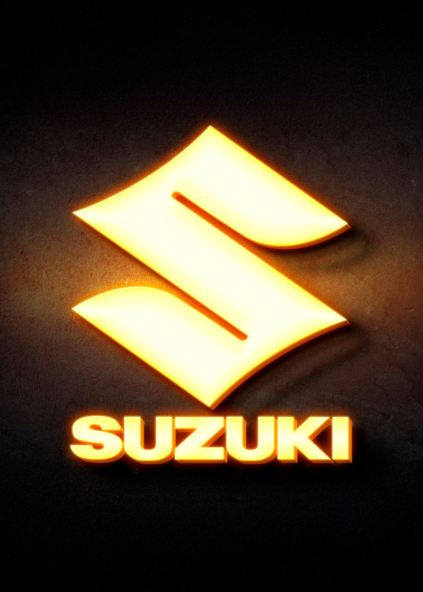 'Suzuki Logo neon' Poster, picture, metal print, paint by capture art ...