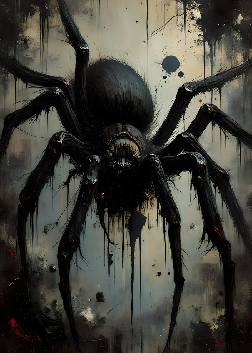 'Giant Spider Art' Poster, picture, metal print, paint by Krzysztof ...