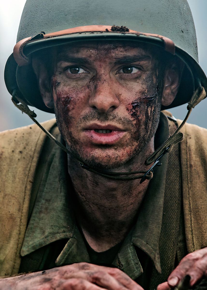 'hacksaw ridger Portrait' Poster, picture, metal print, paint by aca ...