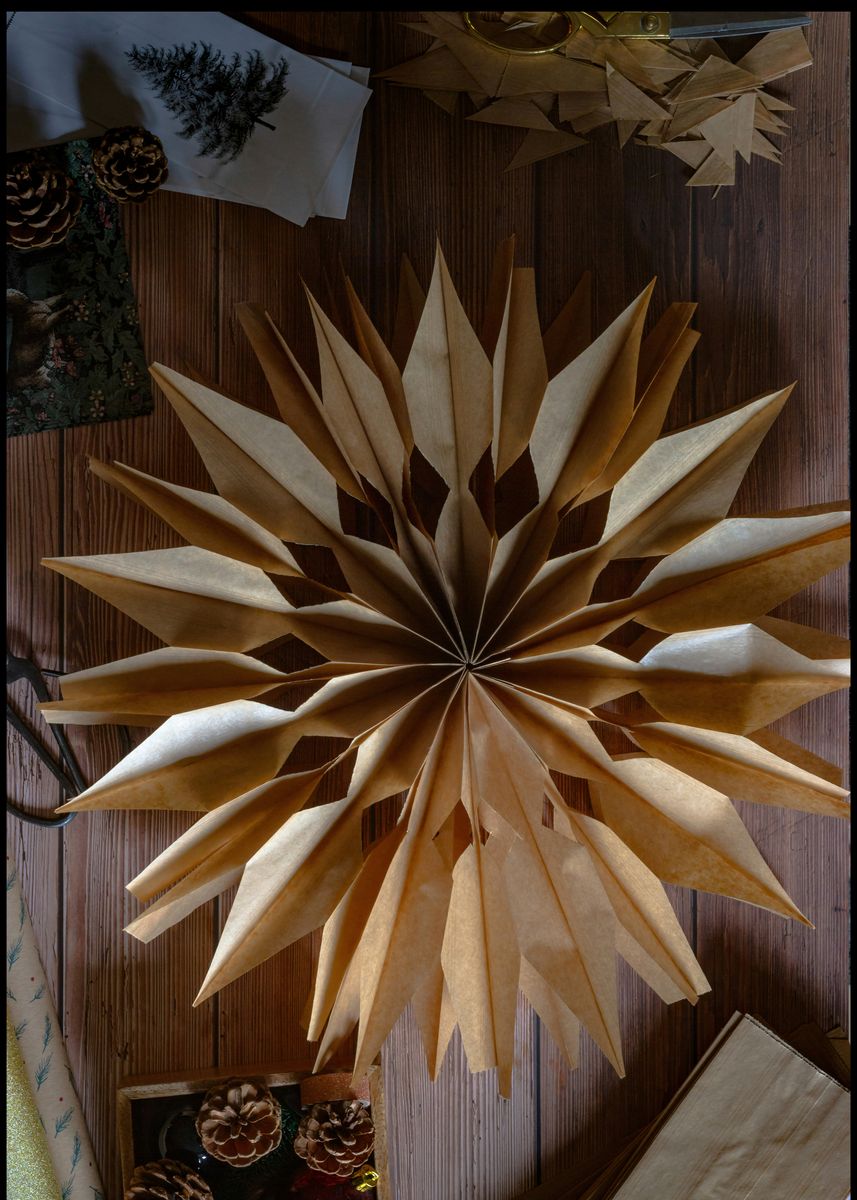 'Handcraft DIY Paper Stick Making' Poster, picture, metal print, paint ...