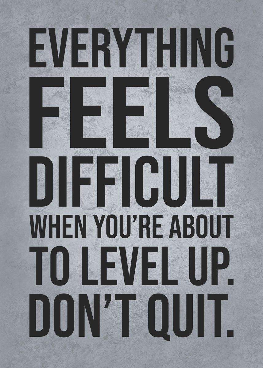 'Level Up Motivation' Poster, picture, metal print, paint by CHAN ...