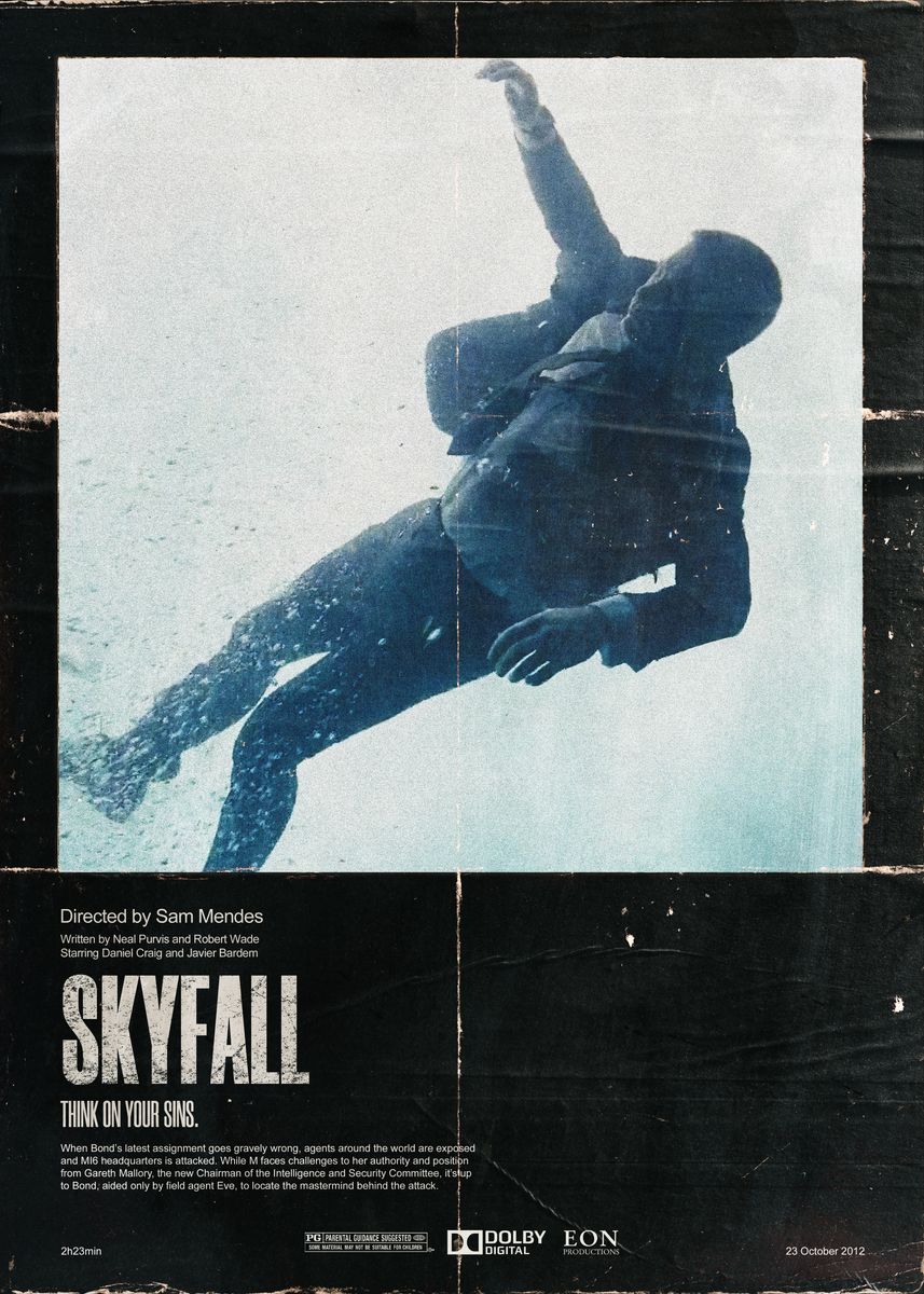 'Skyfall' Poster, picture, metal print, paint by Nerdworld 1 | Displate