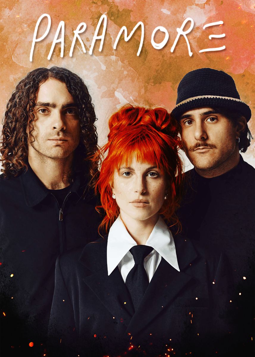 'Paramore Band Portrait' Poster, picture, metal print, paint by Micho ...