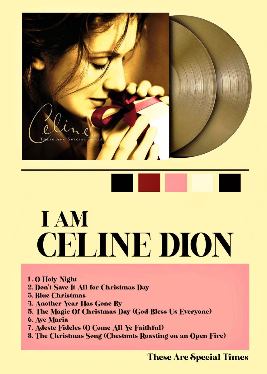'Celine Dion Albu' Poster, picture, metal print, paint by Mus Mius ...