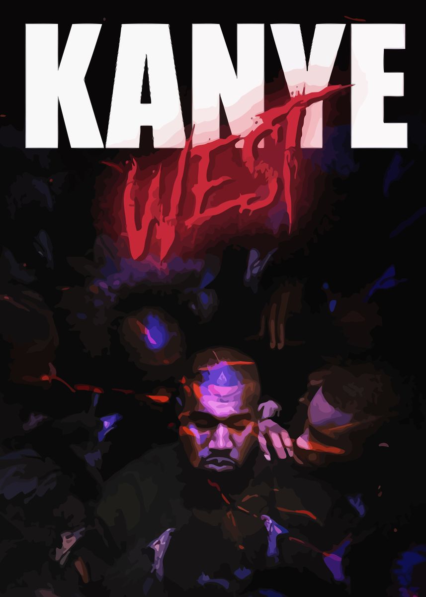 'Kanye West Album Cover' Poster, picture, metal print, paint by Toko ...